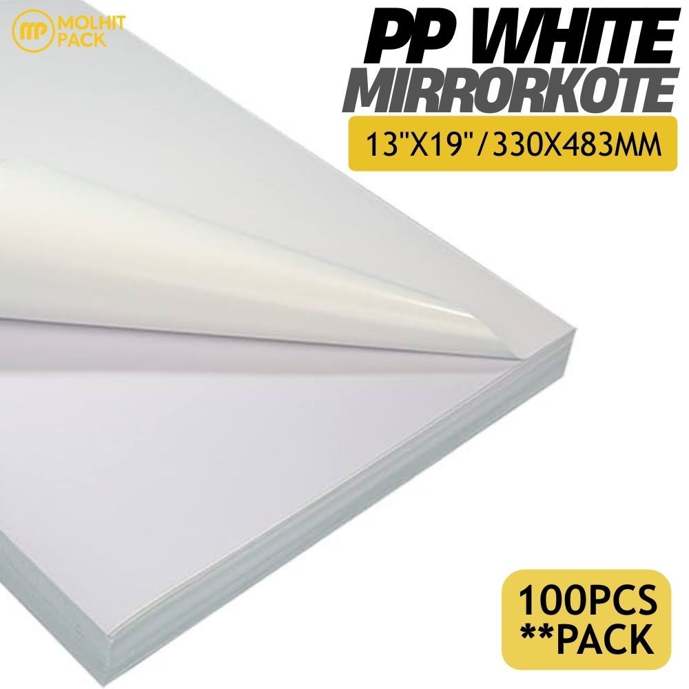 13x19 Mirrorkote Sticker / PP White Gloss Sticker A3++ Sticker ...