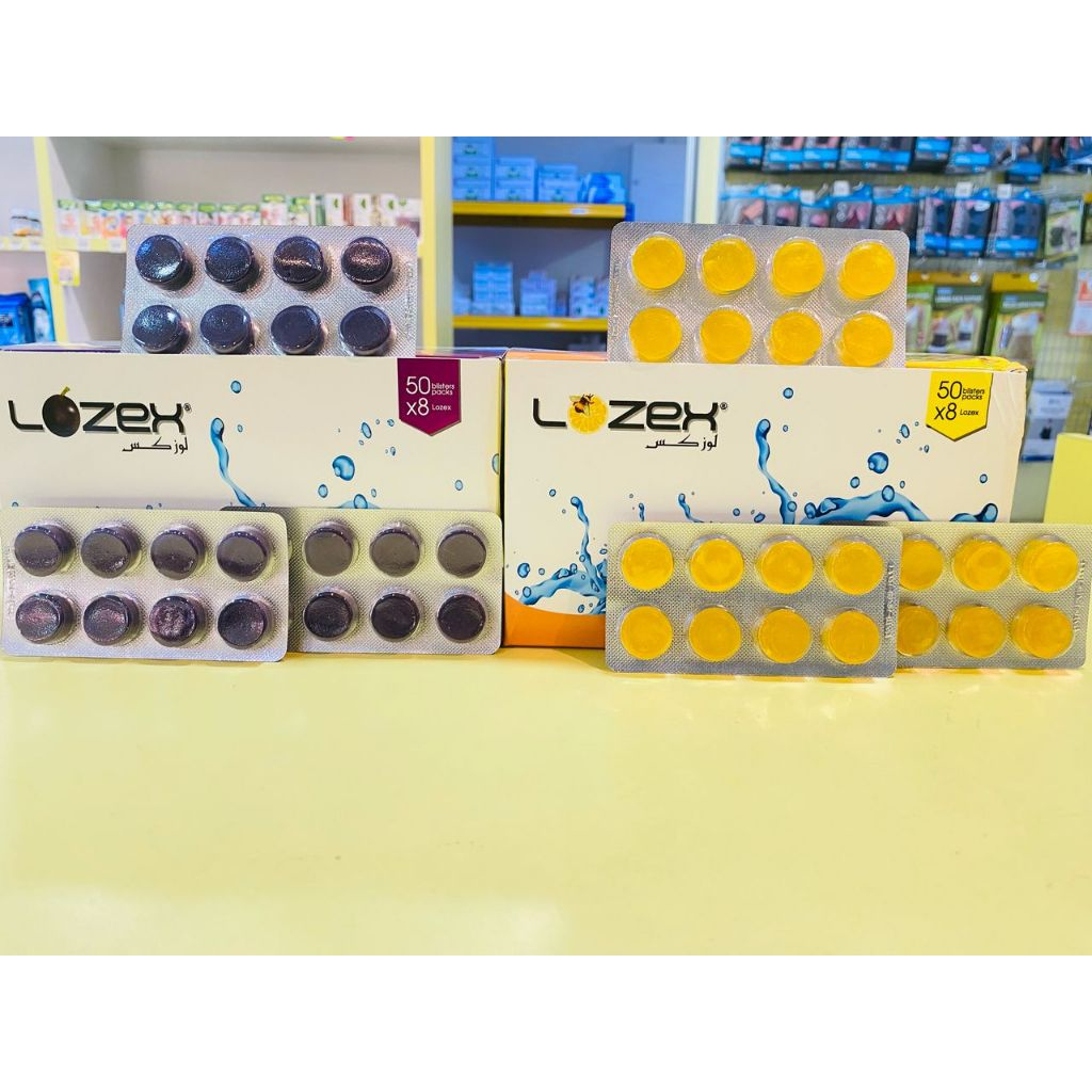 LOZEX LOZENGES THROAT&COUGH NON-MEDICATED LOZENGES (8 LOZENGES/STRIP ...
