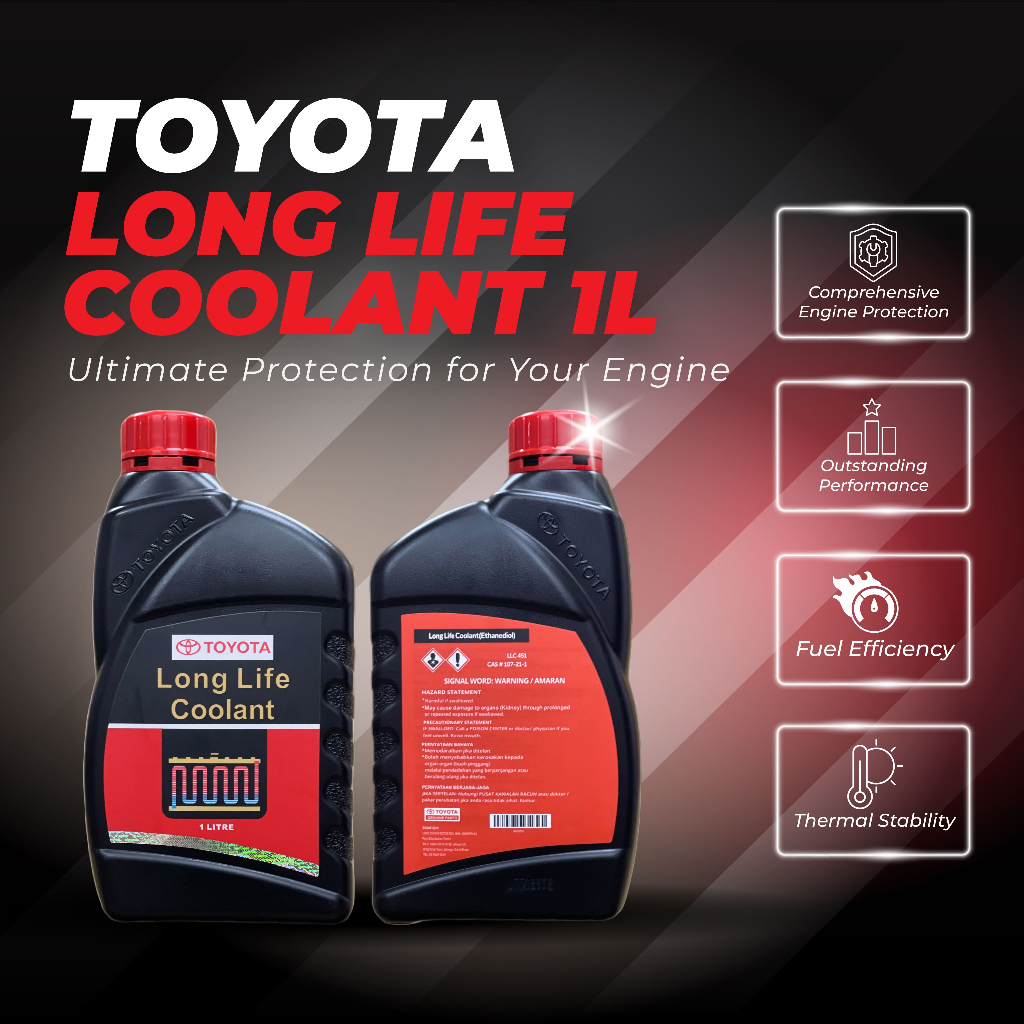 Original toyota long life coolant 1l | Shopee Malaysia
