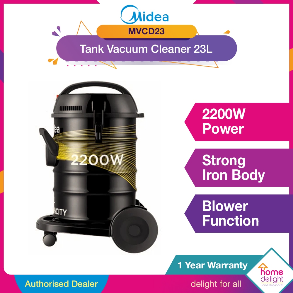 Midea Tank Vacuum Cleaner Dry & Blow 2200W MVCD23 MVC-D23 | Shopee Malaysia