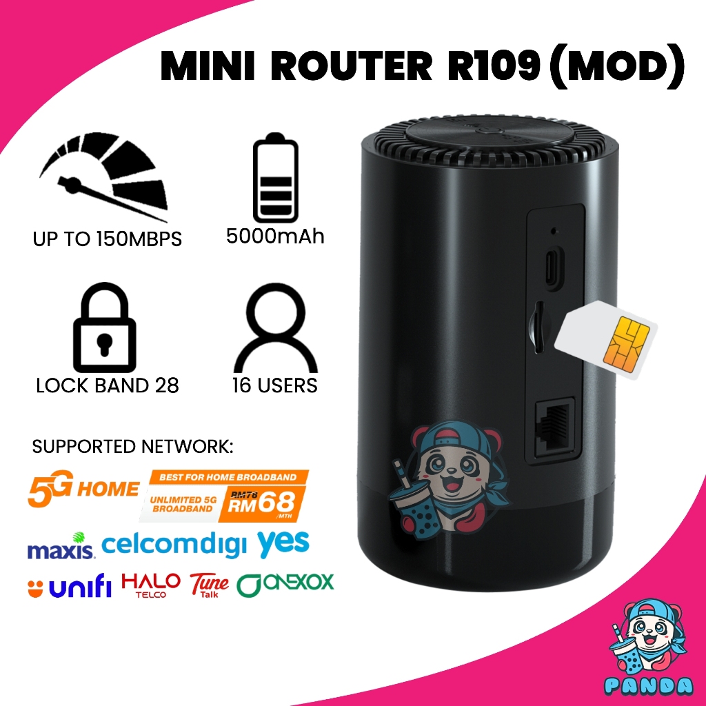 Modified 4G LTE SIM Card Modem Router R109 MOD Bypass Unlimited Hotspot ...