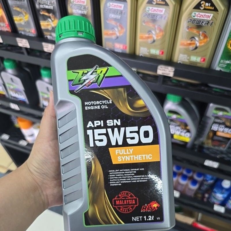 ESR MOTOR OIL ENGINE OIL 4T FULLY SYNTHETIC 15W50 1.2L | Shopee Malaysia