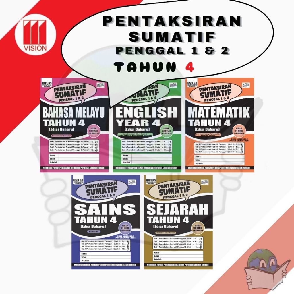 Pentaksiran Sumatif Penggal 1 & 2 UASA 2025 Tahun 4 - B.Melayu/English ...