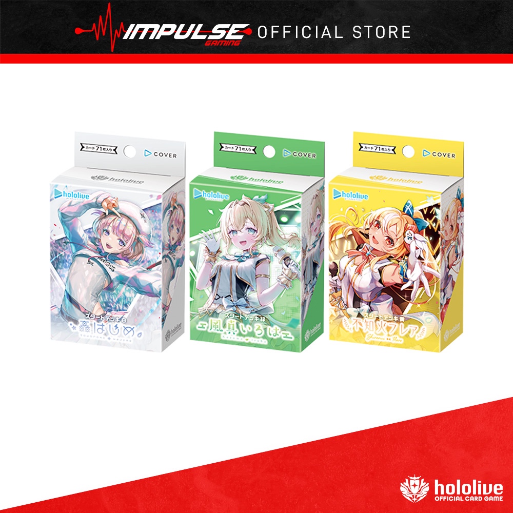 Hololive TCG Official Card Game hOCG Starter Deck - SD05 Todoroki Hajime, SD06 Kazama Iroha ...