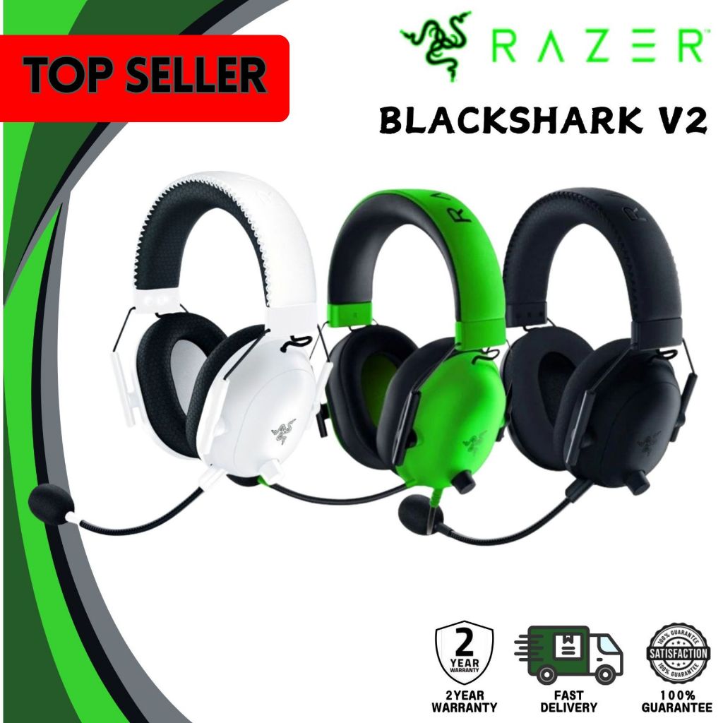 RAZER BlackShark V2 X Gaming Headphone Multi Platform Gaming Headset ...