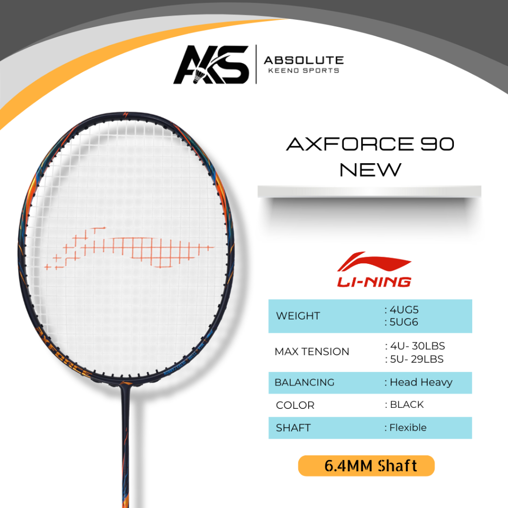 Li-Ning AXFORCE 90 New Badminton Racket | Shopee Malaysia
