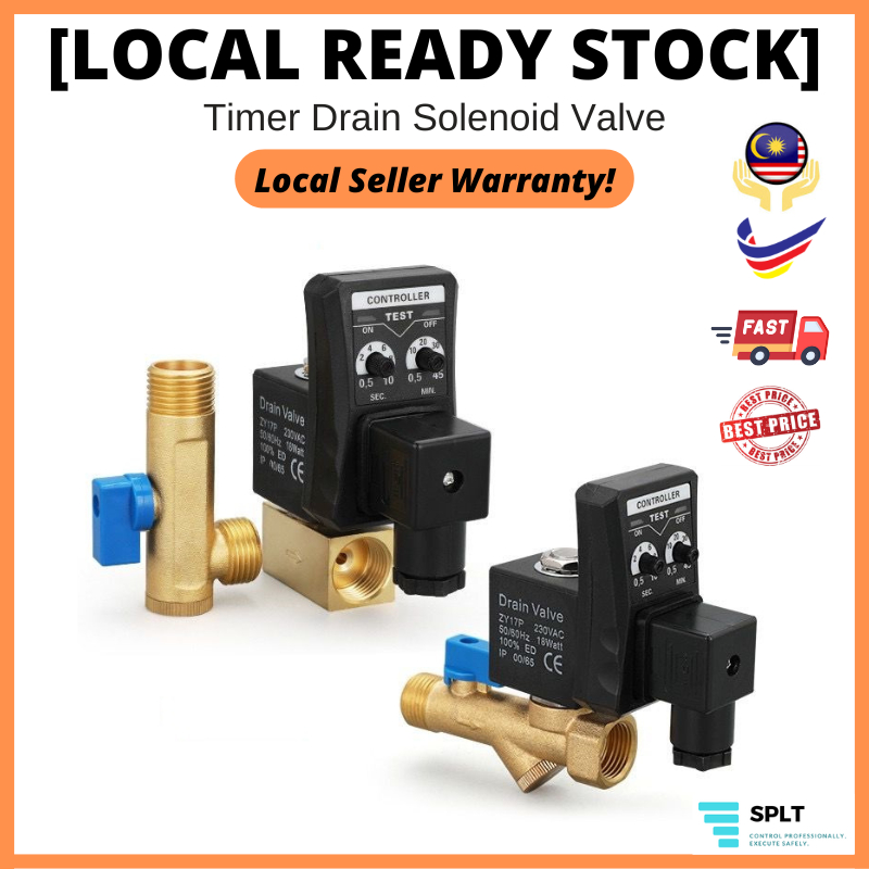 Auto Drain Timer Solenoid Valve for Air Dryer and Compressor (AC230V ...