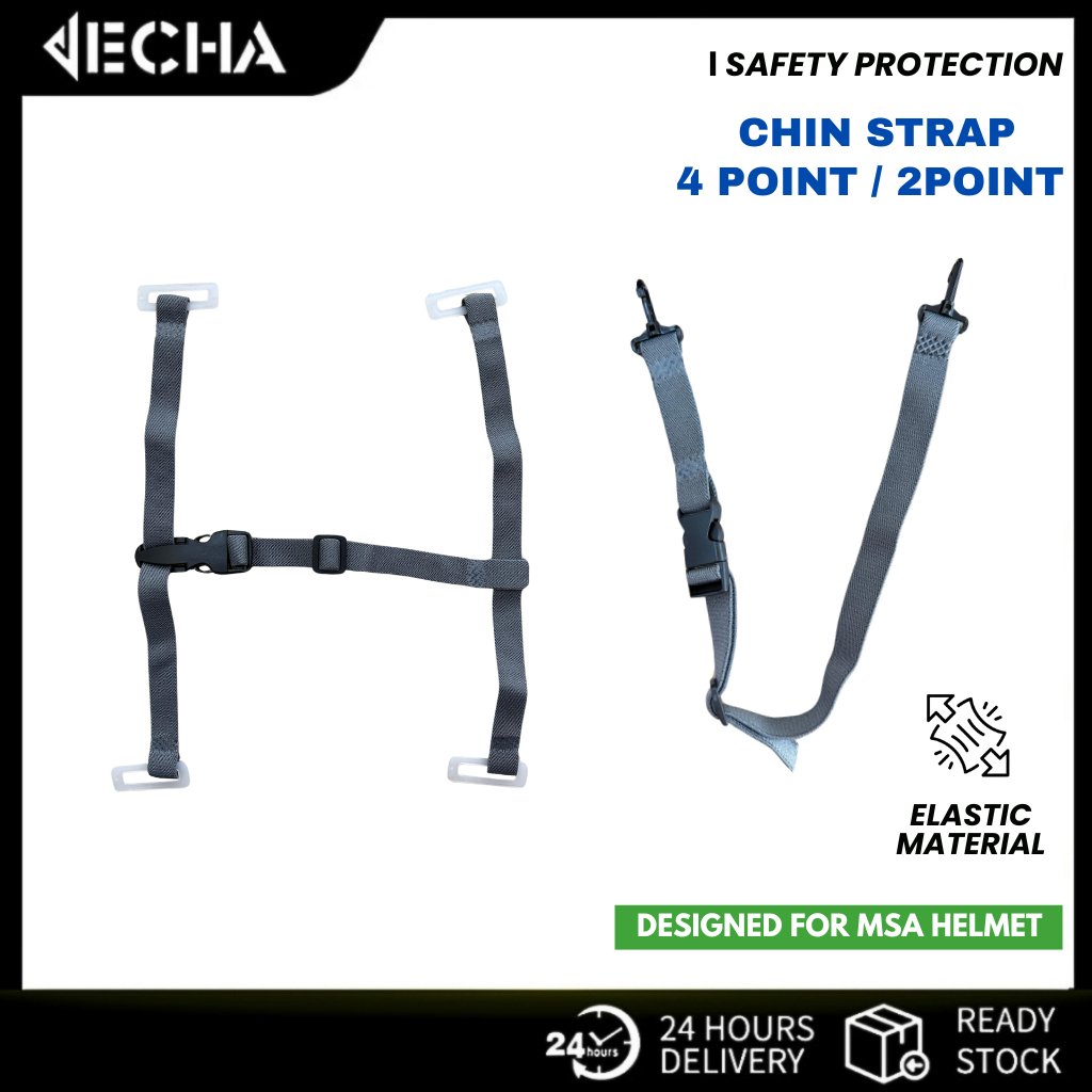 ELASTIC CHIN STRAP FOR MSA HELMET 4 POINT CHIN STRAP 2 POINT CHIN STRAP ...