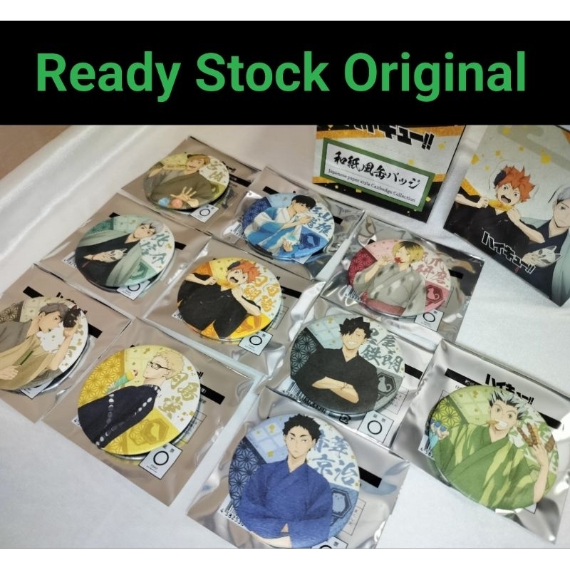 Authentic Haikyuu Badge Hinata Kageyama Kuroo Kenma Atsumu Osamu Kita ...