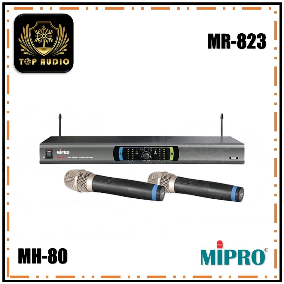 Mipro MR-823 UHF Two Channel Wireless Microphone | Shopee Malaysia