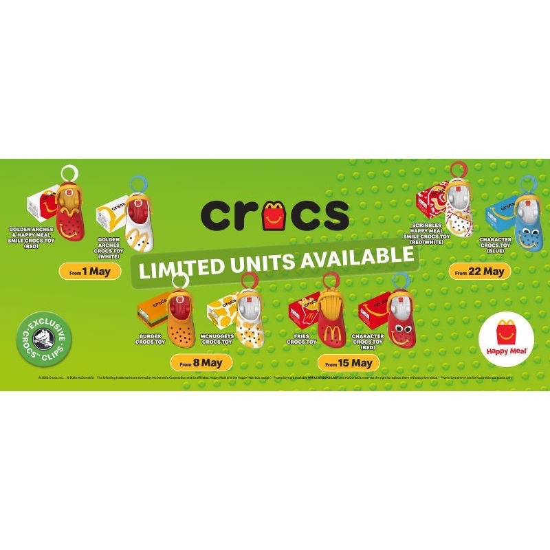 Latest McDonald's X Crocs Keychain | Shopee Malaysia