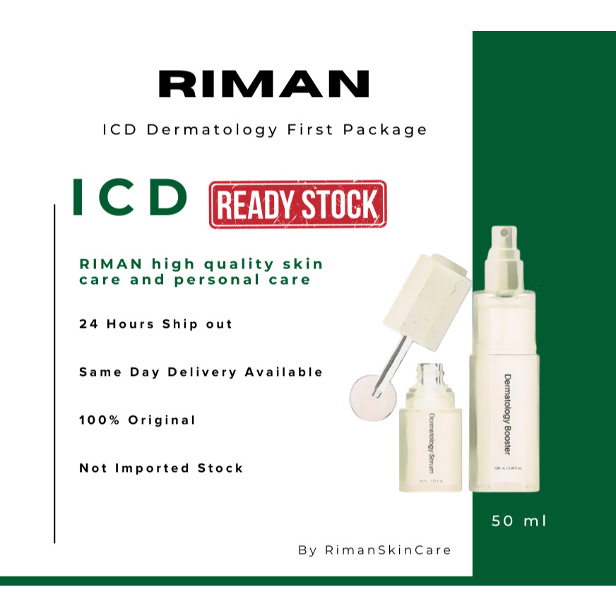 [24 Hours Ship Out] ICD Riman Dermatology First Package (Booster 130ml and Serum 45ml) Incelderm ...