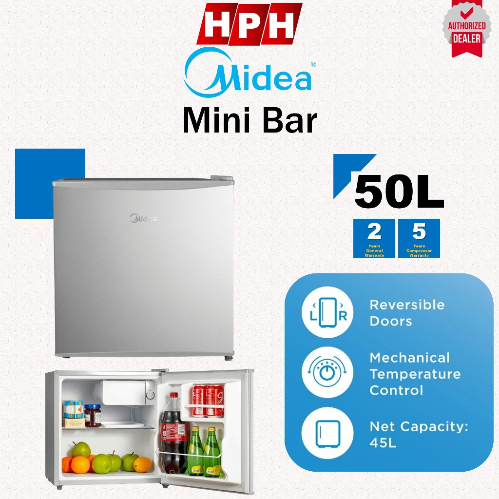 Hisense / Midea Single Door Mini Bar Fridge Refrigerator (50L / 60L ...