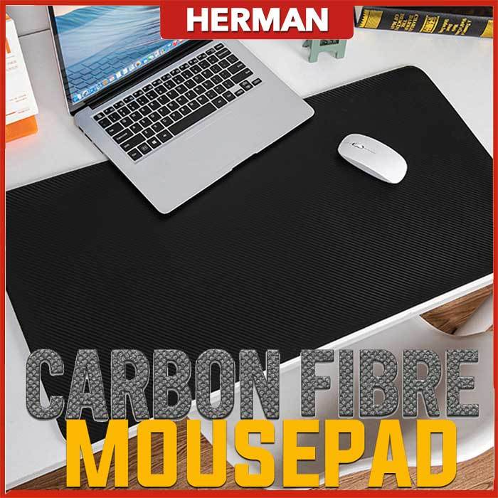 Carbon Fibre Texture Large Mousepad Gaming Mouse Pad Waterproof ...