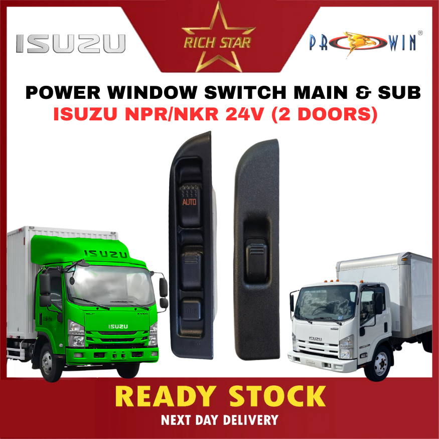 【Isuzu NPR & NKR】( Hicom )Main & Sub Power Window Switch / Suis Tingkap ...