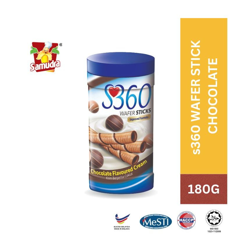 Samudra S360 Wafer Stick - Chocolate/Strawberry/Pandan Coconut (180g ...