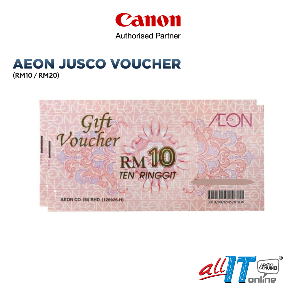 Aeon Jusco Voucher RM20 - For Gift With Purchases Only - RM10 x2 | Shopee Malaysia