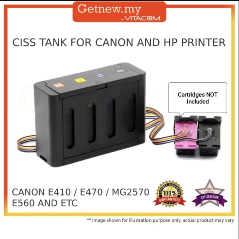 4 COLOURS CISS INK TANK CISS KIT TANK CONTINIOUS INK TANK SYSTEM FOR ...