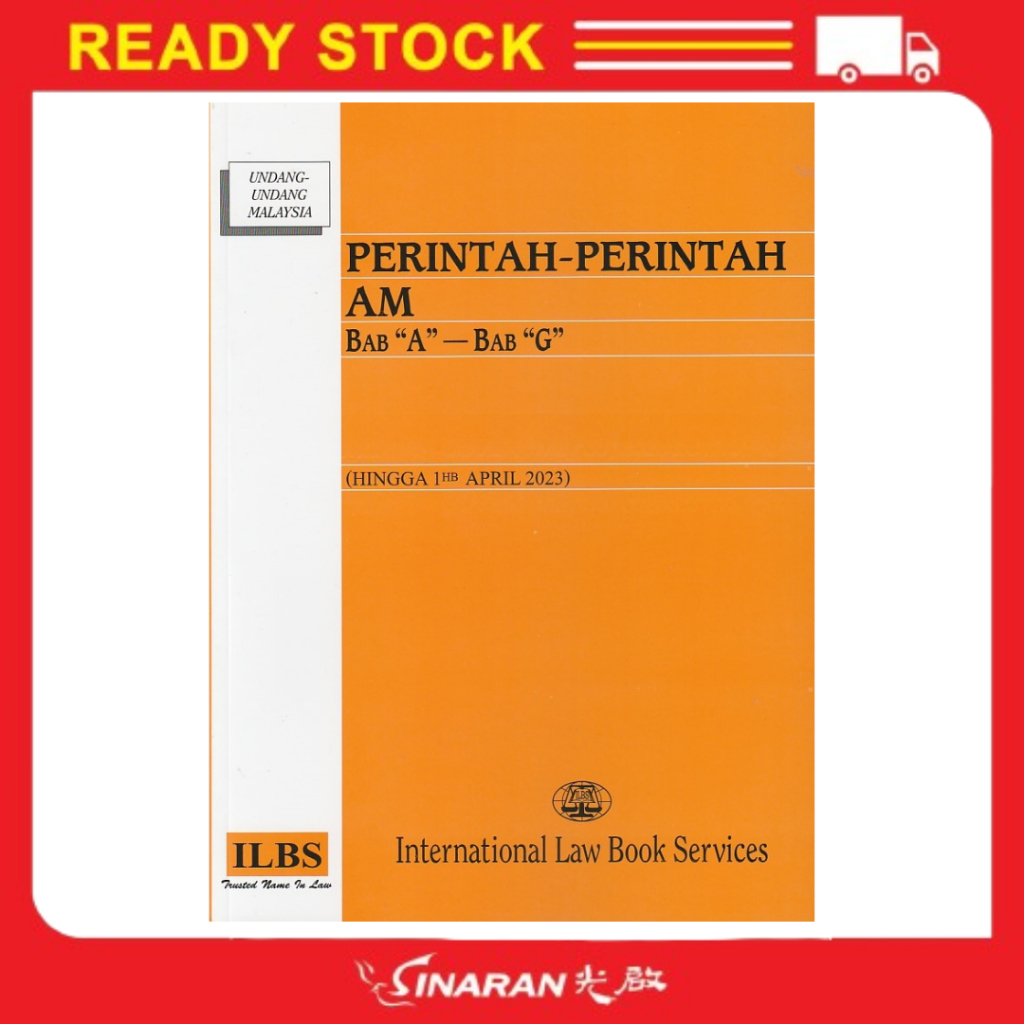 Perintah-Perintah Am Bab "A"- Bab "G" (Hingga 1hb April 2023) | Shopee ...