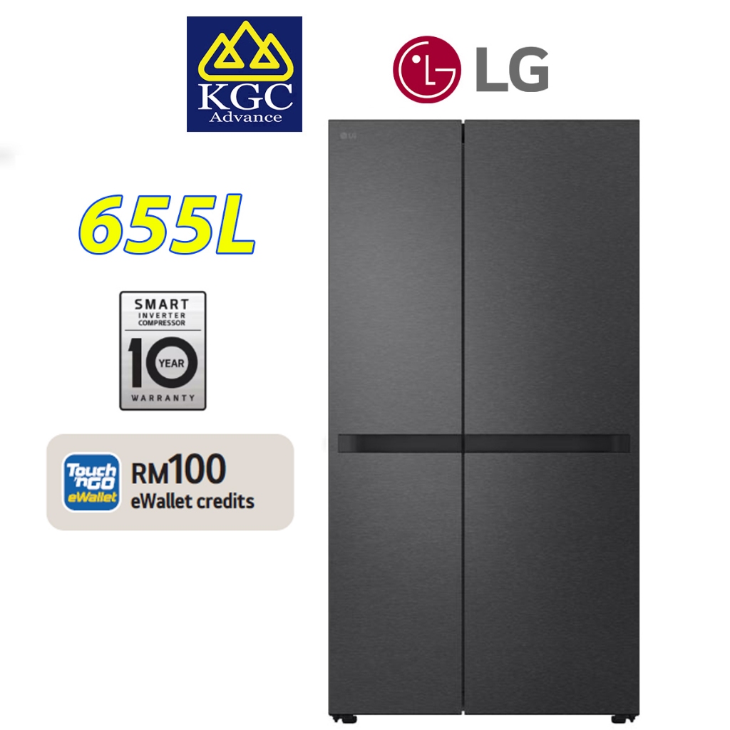 (Free Shipping) LG 655L Side by Side Fridger GC-B257KQJW Inverter ...