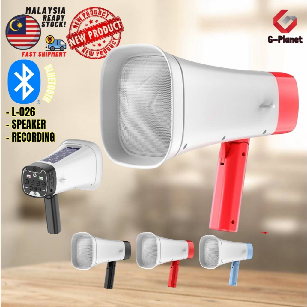 L-026 Sound recording Amplification loud wireless BT speaker solar ...