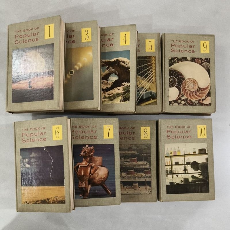 Used-BB10-CL01 The Book of Popular Science Encyclopedia 9books/set ...