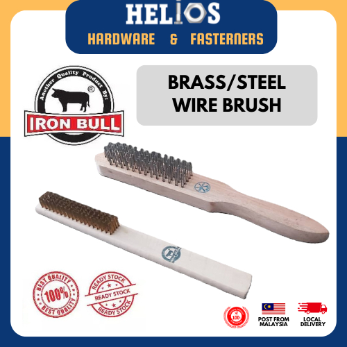 Brass Wire Brush Steel Wire Brush Berus Besi Berus Dawai Tembaga Berus ...