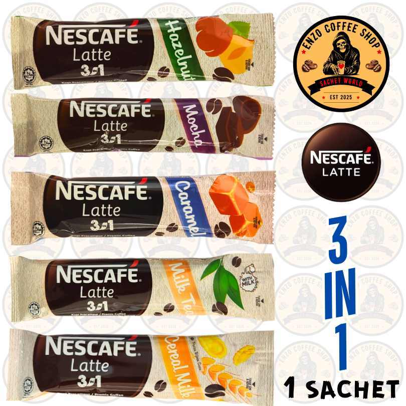 NESCAFE LATTE (LOOSE PACK/SACHET) 3 IN 1 INSTANT COFFEE - HAZELNUT ...