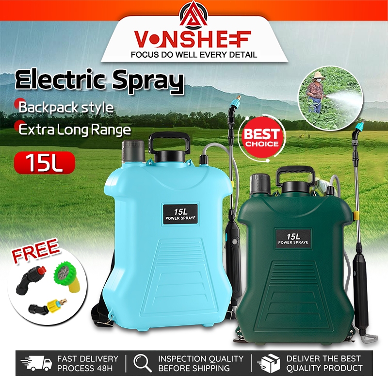 15L Electric Knapsack Sprayer Pump Pam Racun Bateri Pump Agriculture ...