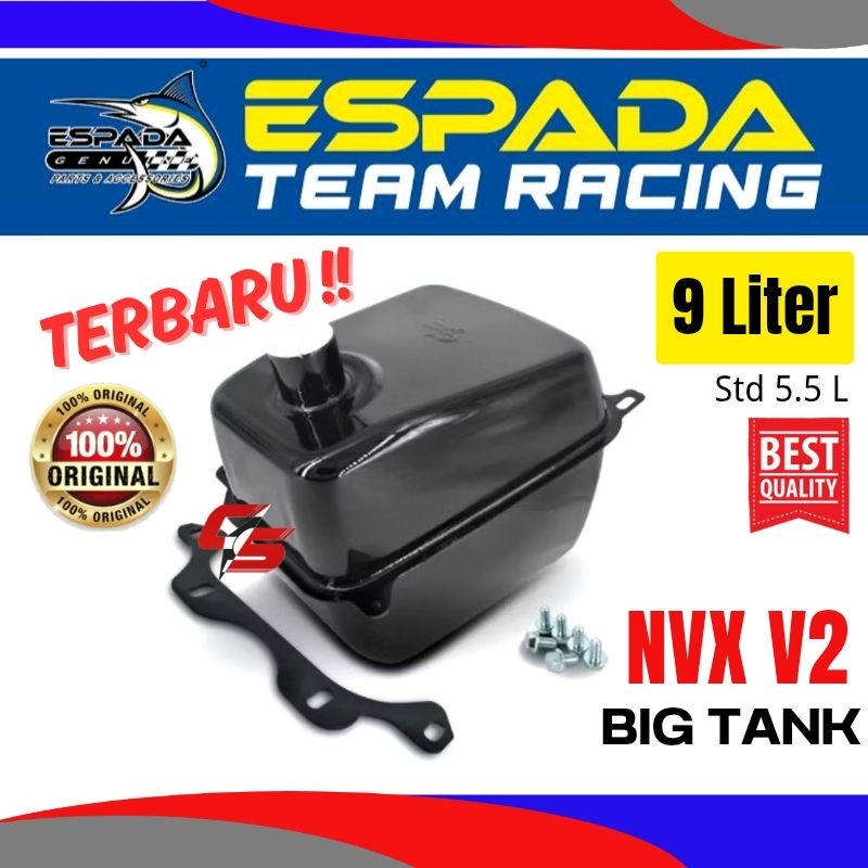 Yamaha Nvx V2 BIG Fuel Tank 9 liter Espada 100% Original NVX v2 Aerox ...