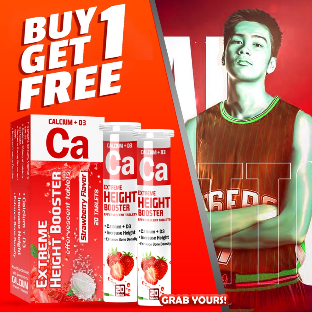 Extreme Height Booster Vitamin Ca+D3 Height Growth Essential Body ...