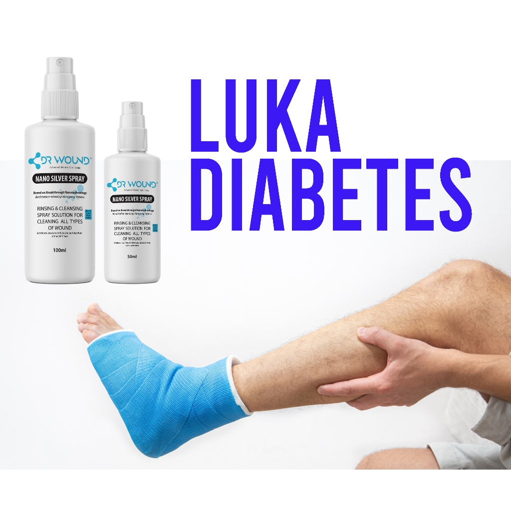 Dr Wound Nano Silver Spray Antiseptic Spray Luka Diabetes Kencing Manis ...