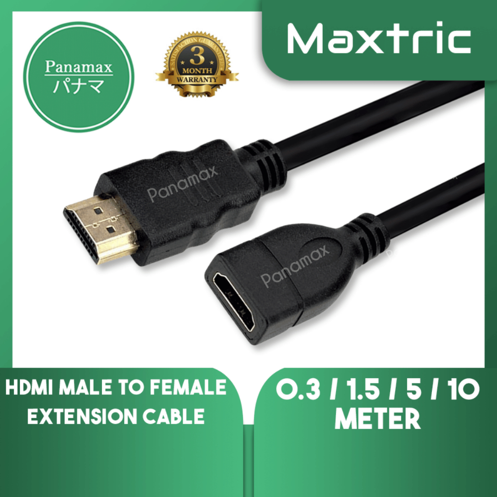 Panamax 0.3/1.5/5/10 METER HDMI Male to Female Extension Cable for ...