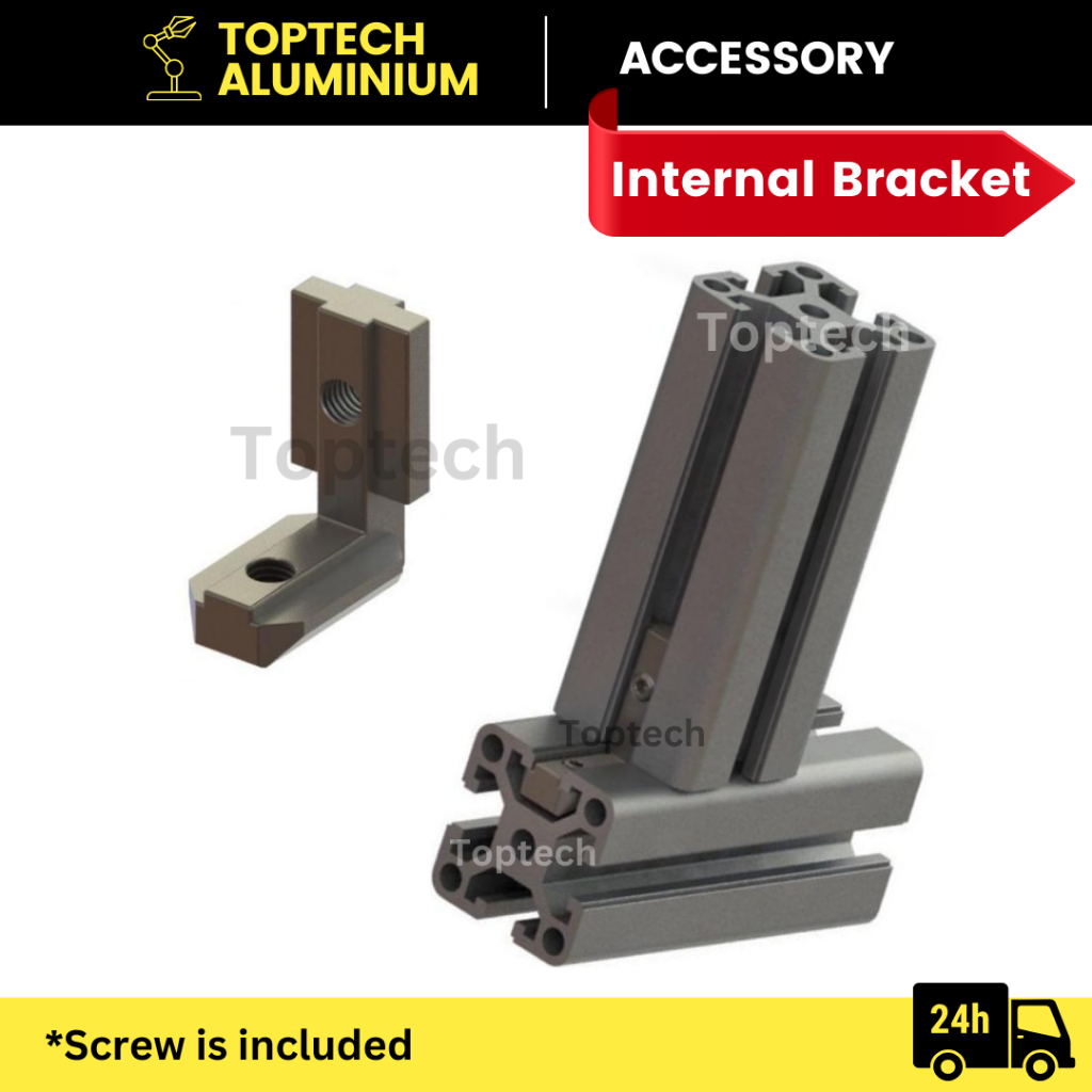 [Ready Stock]Internal Bracket interior bracket Aluminium Profile L ...