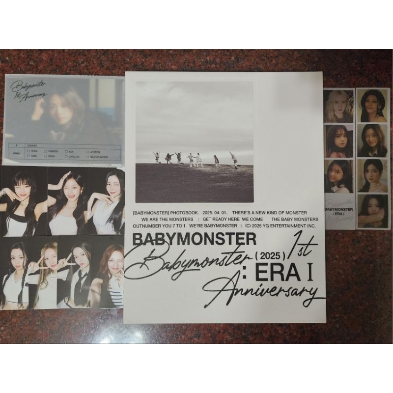 (Sealed / Unsealed) Babymonster Era 1 1st Anniversary Photobook Ruka Pharita Asa Ahyeon Rami ...