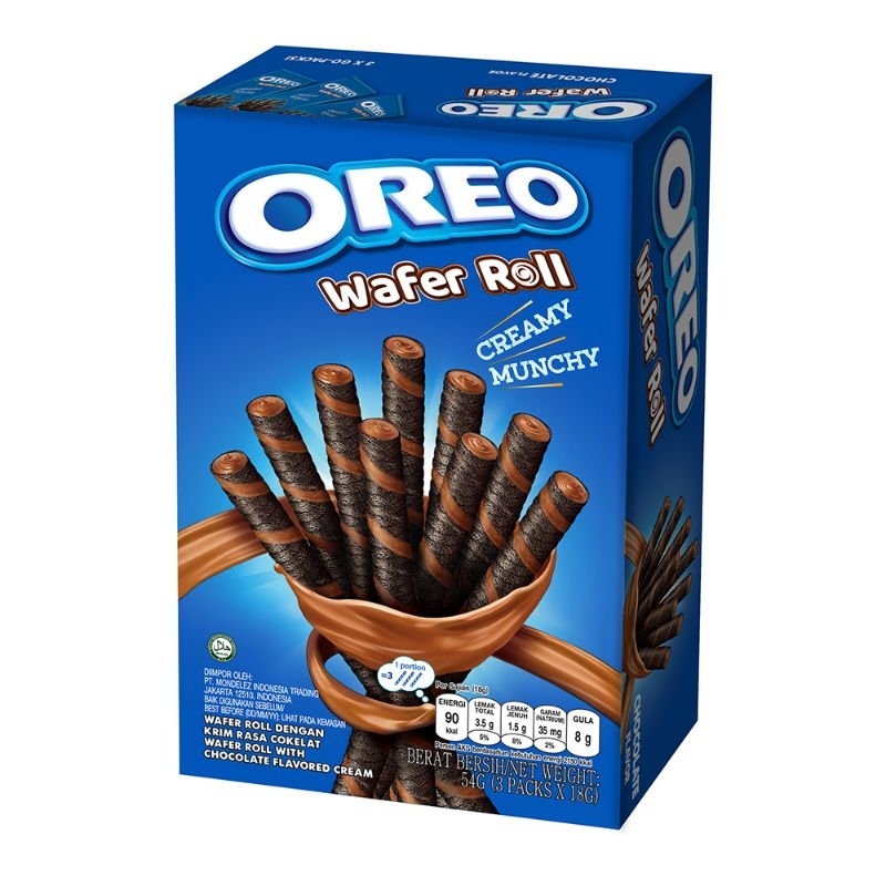 Oreo Wafer Roll Chocolate 54g (3*18g) | Shopee Malaysia