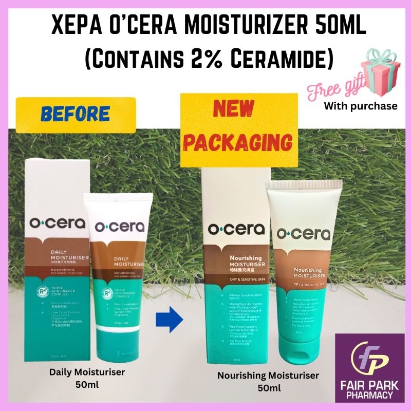 FPpharmacy Ocera Moisturizer 50ml Ceramide 2% For Normal to Very Dry ...