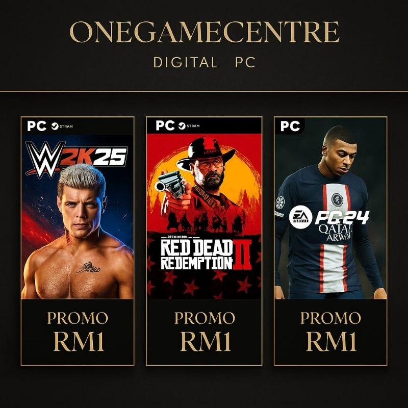 [RM1 Promo] WWE 2K25 / RDR2 / FC24 - Digital PC Game (Steam) | Shopee ...