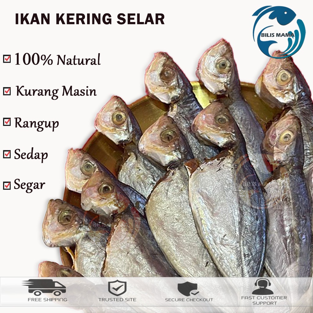 200G IKAN SELAR KUNING / Ikan Kering Selar / Ikan Masin Selar Kuning ...