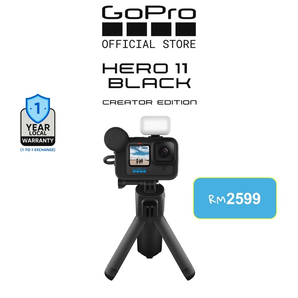 GoPro Action Camera HERO11 Black Creator Edition HyperSmooth 5.0 Video ...