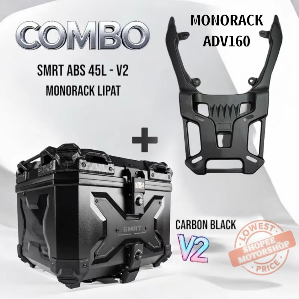 Monorack ADV160 Heavy Duty + SMRT Box Abs Top Box 45L Premium Quality ...