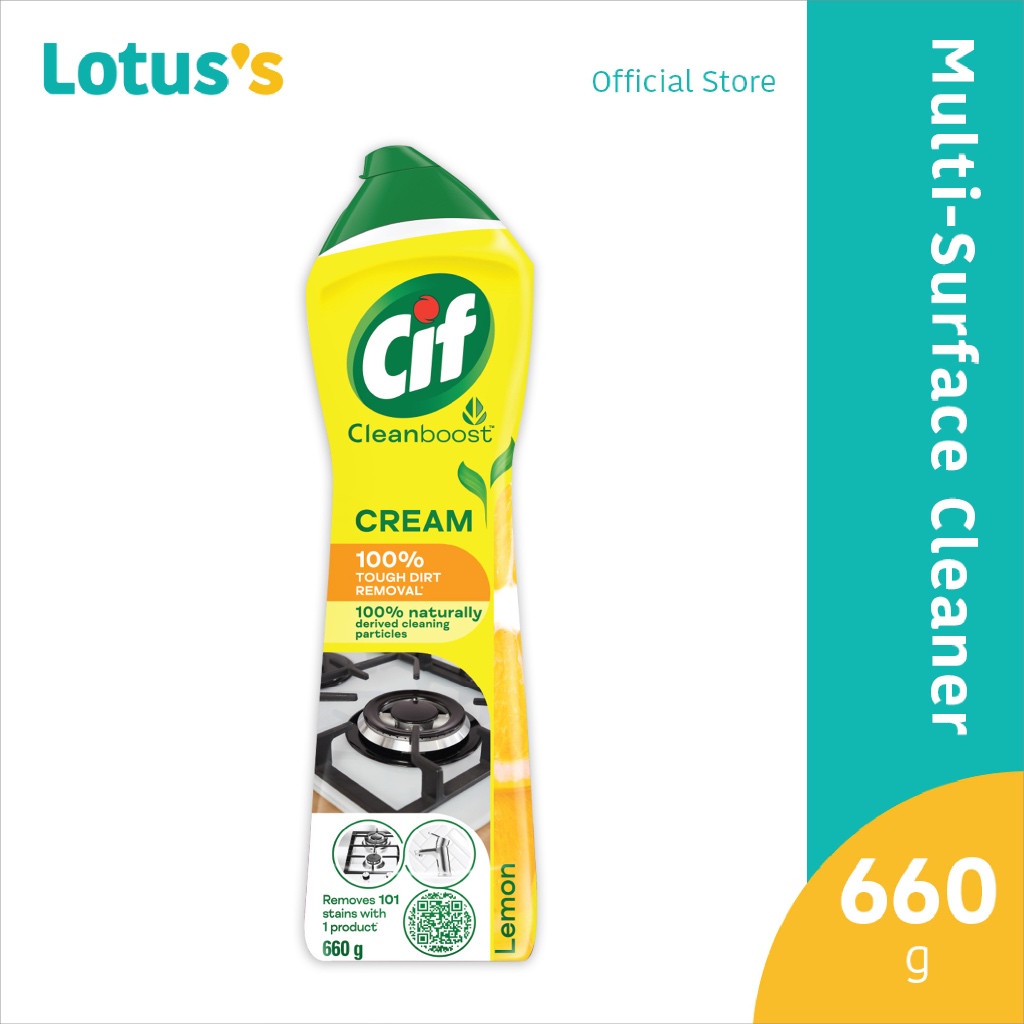 Cif Multi-Surface Cleaner Lemon 600g | Shopee Malaysia