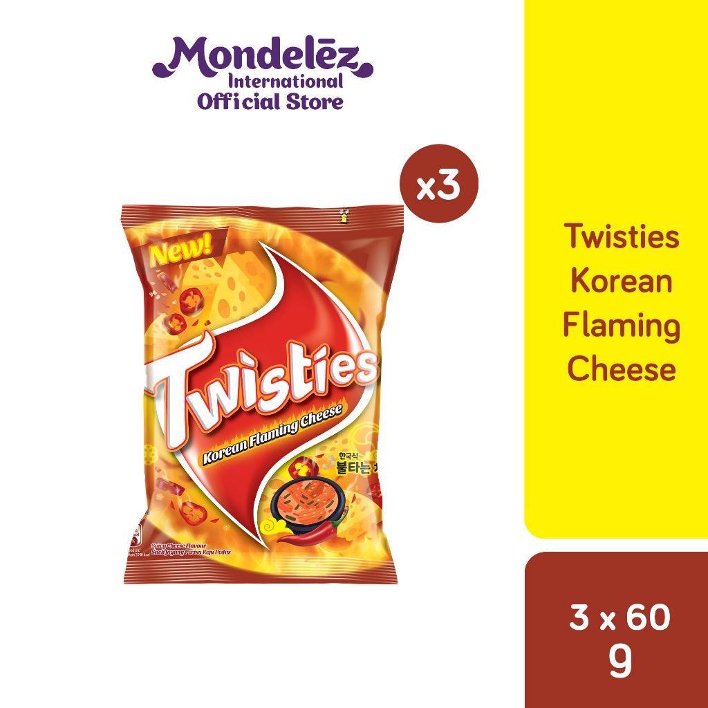 [Bundle of 3] Twisties Flaming Cheese 60g | Shopee Malaysia