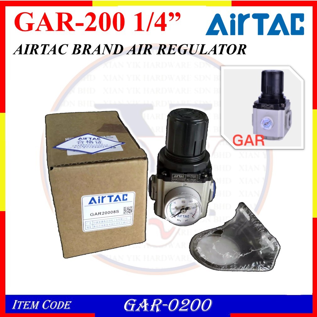 (GAR-200) 1/4” AIRTAC BRAND AIR REGULATOR - GAR-0200 | Shopee Malaysia