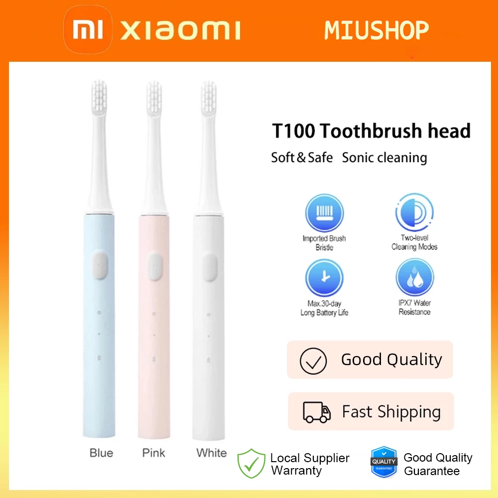 Xiaomi Mijia T100/T200 Sonic Electric Toothbrush Mi Smart Tooth Brush Rechargeable IPX7 ...