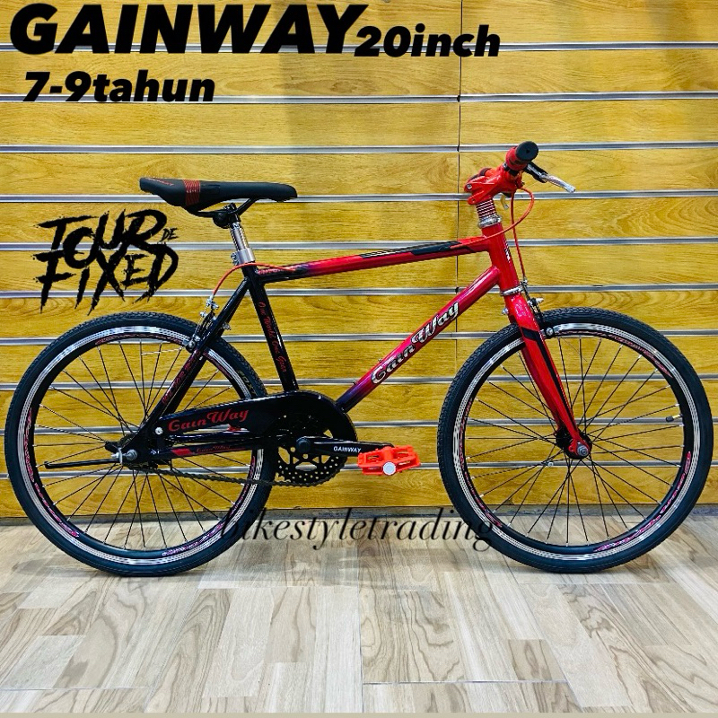 Basikal Fixie / Basikal 20inch / Budak basikal / Fixed Basikal ...