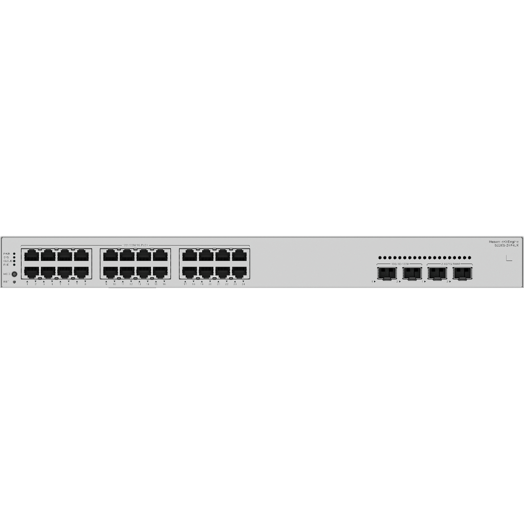 HUAWEI 24-Port Gigabit L2 PoE Managed Switch S220S-24P4JX / 3 YERAS ...