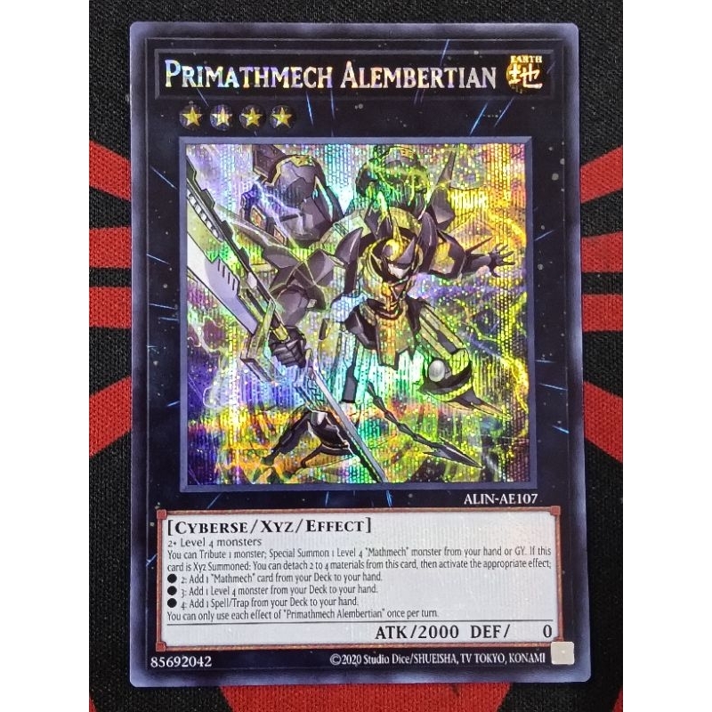YUGIOH KONAMI ALIN-AE107 Primathmech Alembertian (UR/SCR) | Shopee Malaysia