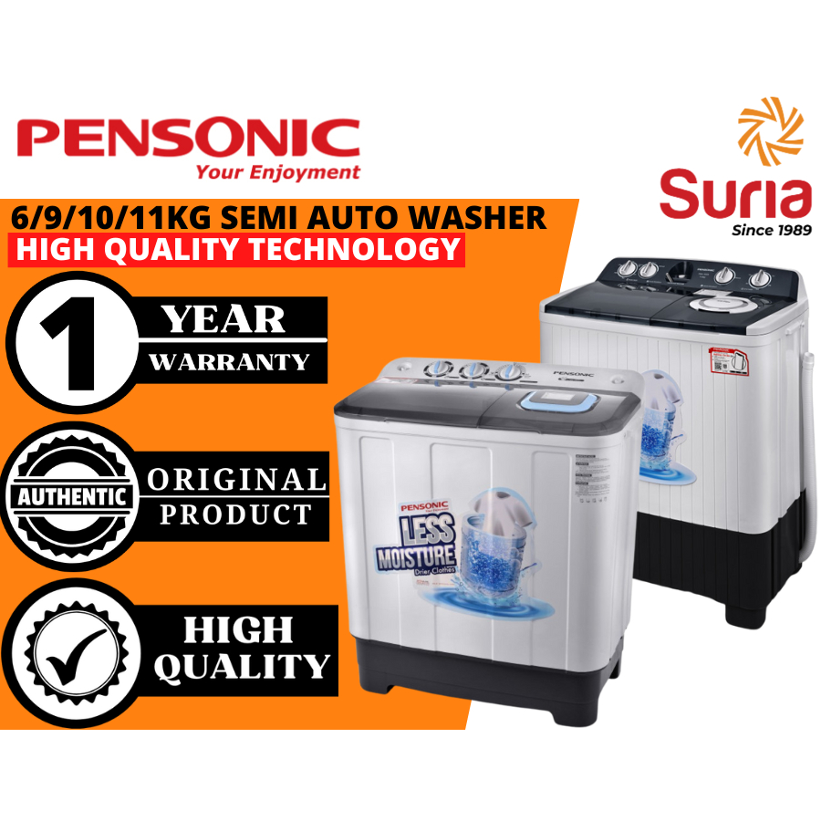 (Free Delivery Penang,Kedah & Perlis)Pensonic 6/9/11kg Semi Auto ...