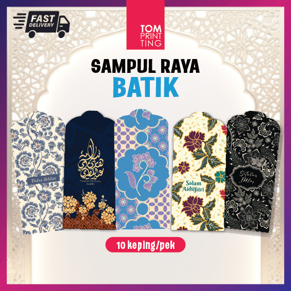 sampul raya 10pcs SAMPUL DUIT RAYA Viral Ready Stock TEMA BATIK ...